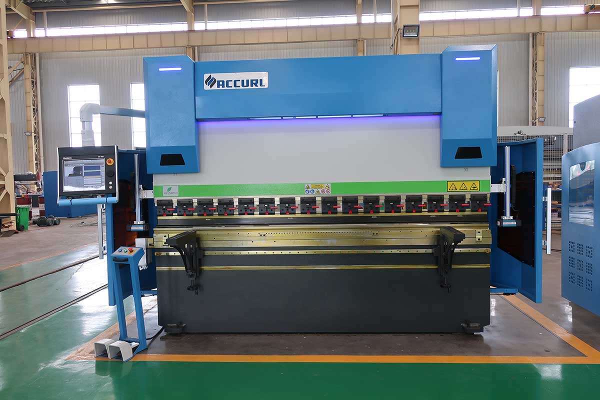 ACCURL 175 Ton X 12’ 8 Axis CNC Press Brake with DELEM DA-69T CNC Controlled 6-Axis CNC Backgage ...