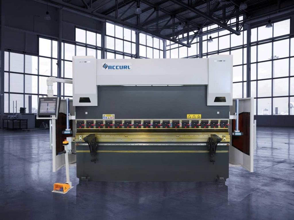 ACCURL 4 Axis CNC Hydraulic Press Brake 110 ton x 3200 mm with DELEM DA58T CNC for Sheet Metal ...