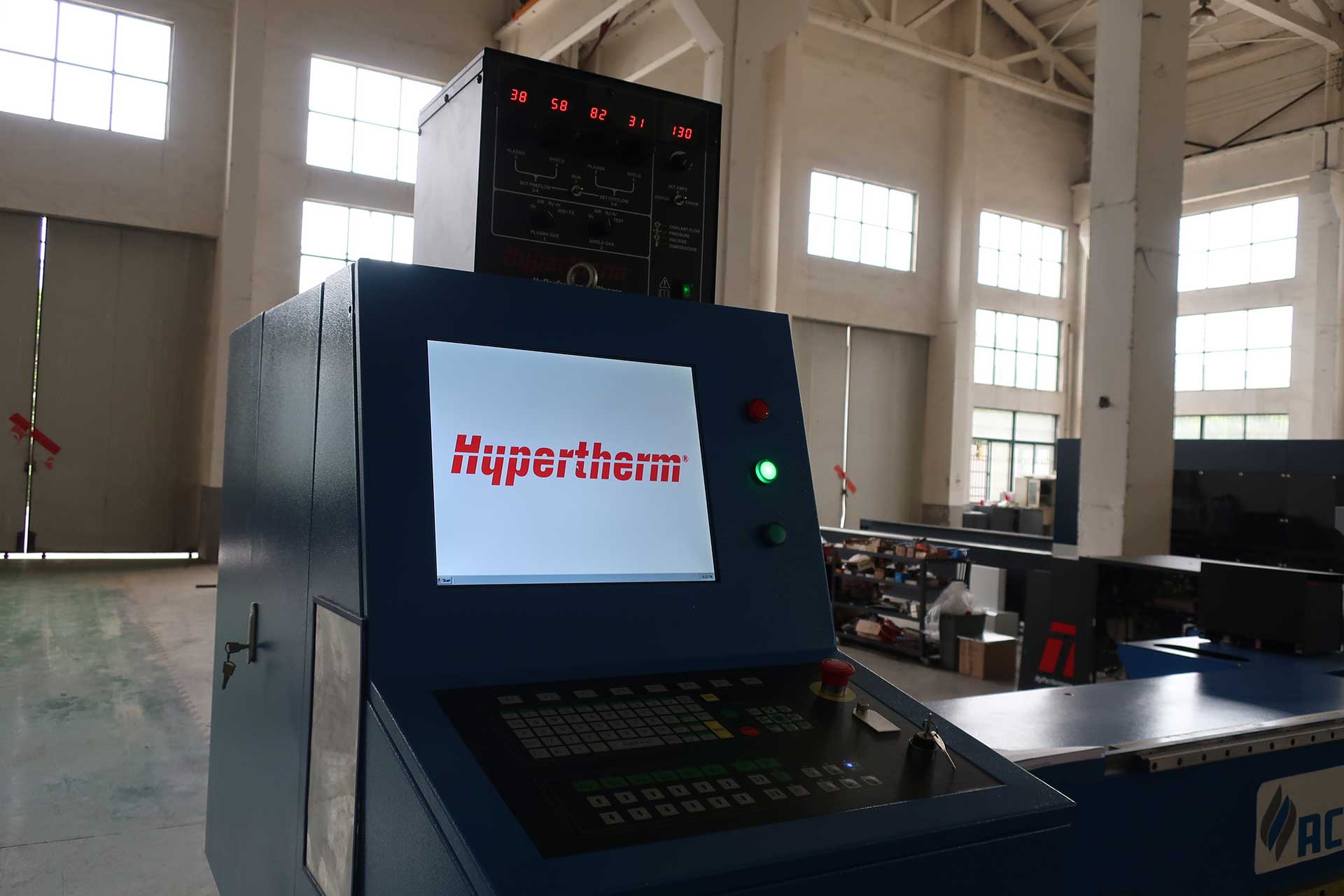 CNC Plasma Cutting and Oxy Flame Cutting Machine with Hypertherm Hyperormance Plasma ...