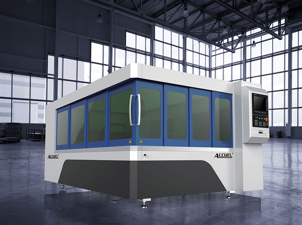 Laser Metal Cutting Machine for ACCURL Sheet Metal 1000w IPG Fiber ...