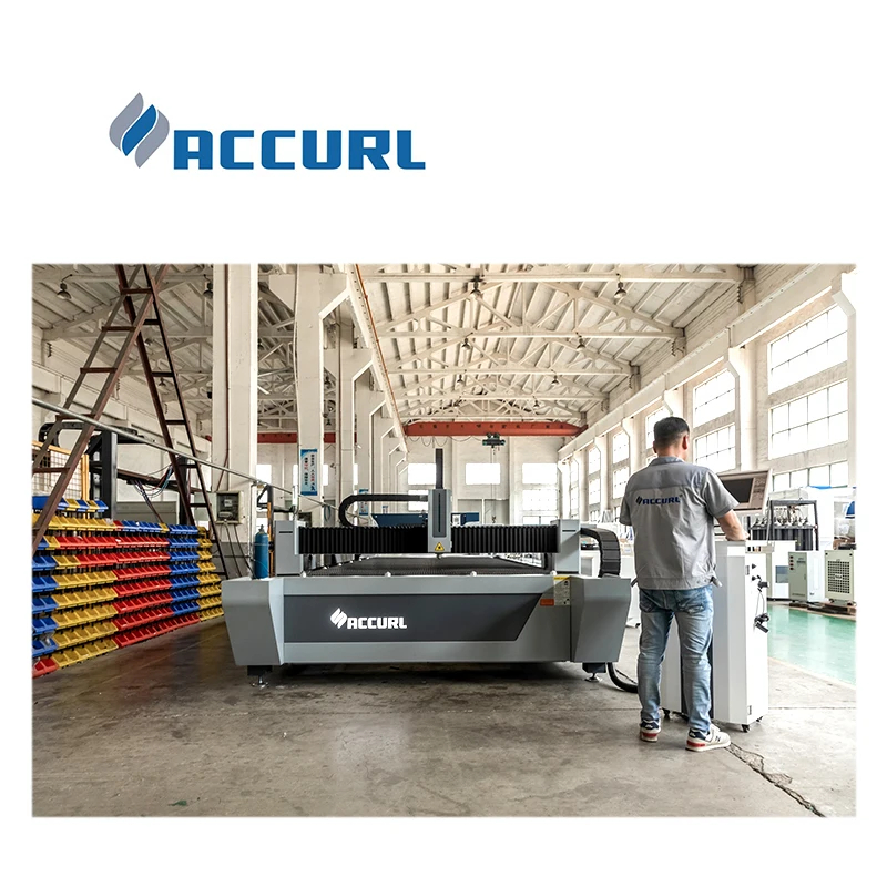 ACCURL 3015 Fiber Laser Metal Cutting Machine 2KW/2000W Raycus Laser Power for Sheet Metal and ...